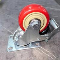 China 3 Inch Medium Flat Casters Industrial Casters Wheels Furniture Medical Swivel Castor  Caster Wheel for Trolley with brake for sale