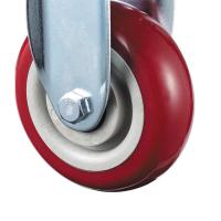 China 4 Inch Medium Flat Casters Hot Sale Swivel And Brake Top Plate Casters Made of Durable Steel Various Industrial for sale