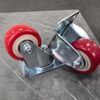 China 4 Inch Medium Flat Casters Hot Sale Swivel And Brake Top Plate Casters Made of Durable Steel Various Industrial for sale