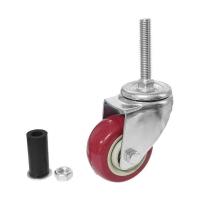 China 5 Inch Expansion Insert Casters Without Brake Insertion Caster Industry Caster Wheels Pvc Pu Rubber Tpr ESD Caster Wheel for sale