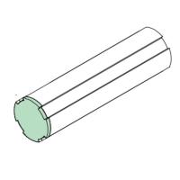 China DYP28-01 Third Generation Lean Tube Accessories Loaded Frame Insert Aluminum Pipe End Cover for sale