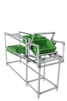 China DYP28-04 Third Generation Lean Pipe Foot Support Aluminum Tube Foot Cover Plastic Foot Bush for sale
