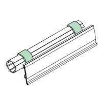 China DYP28-06 Third Generation Lean Tube Assembly Accessories Flow Roller Track Parts Plastic Clip for sale