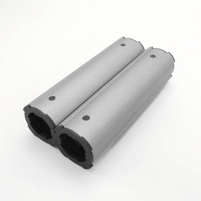 China DYE28-L37D China Aluminum Lean Pipe Sliding Fitting Fasteners OD28 Tube Joint Steel Pipe Sleeve for sale