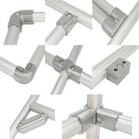 China DYJ19-A06 Workbench Tube Connector Aluminum Lean Profile Corner Joint 90 Degree Conduit Cross Joint for sale