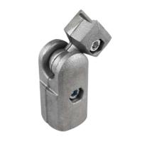 China DYJ19-A07 Third Generation Aluminum Lean Pipe Assembly Line Accessories Warehouse Aluminum Tube Connector 180 Degree Joint Outer Type for sale