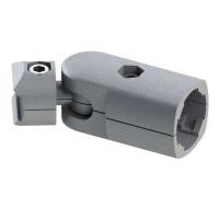 China DYJ19-A07 Third Generation Aluminum Lean Pipe Assembly Line Accessories Warehouse Aluminum Tube Connector 180 Degree Joint Outer Type for sale