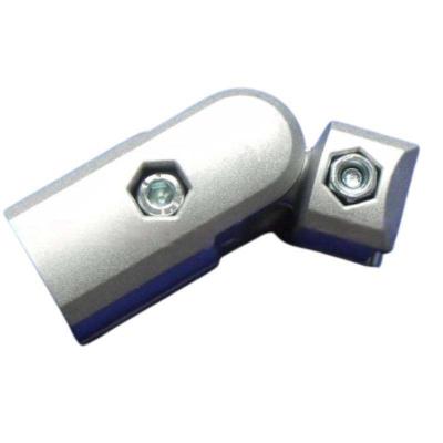 China DYJ19-A07 Third Generation Aluminum Lean Pipe Assembly Line Accessories Warehouse Aluminum Tube Connector 180 Degree Joint Outer Type for sale