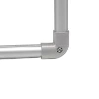 China DYJ19-A15 Metal Tube Fittings Two Way Round 90 Degree Elbow Connector Aluminium Pipe Joint Pipe Connector for sale