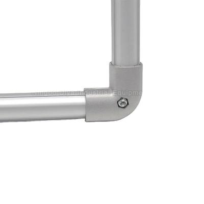 China DYJ19-A15 Metal Tube Fittings Two Way Round 90 Degree Elbow Connector Aluminium Pipe Joint Pipe Connector for sale