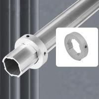 China DYE19-03 Aluminum Tube Fittings Lean Pipe Slider Horizontal Located Ring Slider Fixed Positioner for sale
