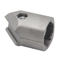 China DYJ43-A09 Multi Joint Outer Type 43mm Lean Tube Fittings 45 Degree Aluminum Lean Pipe Corner Joint for sale