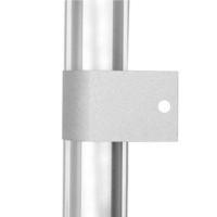 China DYE43-01 43mm Lean Pipe Connector Aluminum Plate Fixed Clip Plate Fastening Clasp for sale