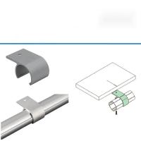 China DYE43-01 43mm Lean Pipe Connector Aluminum Plate Fixed Clip Plate Fastening Clasp for sale