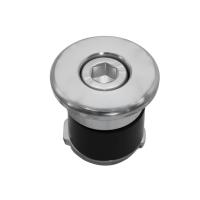 China DYE43-09 OD43mm Lean Pipe Accessory Lean Tube End Cap Aluminum Round Tubing Metal Plug for sale