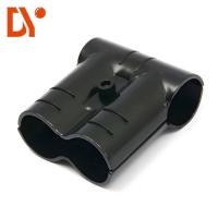 China HJ-14 Black Electrophoresis Metal Lean Pipe Joint in 2.3MM Thickness for Tube Warehouse Rack for sale