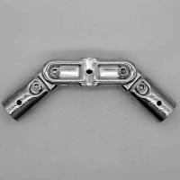 China HJ-12 Galvanized Adjustable Angle Metal Pipe Joint in for PE Coated Pipe Rack System of 28OD Pipe for sale