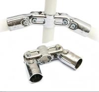 China HJ-12 Galvanized Adjustable Angle Metal Pipe Joint in for PE Coated Pipe Rack System of 28OD Pipe for sale