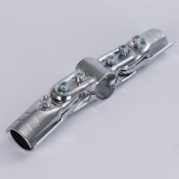 China HJ-12 Galvanized Adjustable Angle Metal Pipe Joint in for PE Coated Pipe Rack System of 28OD Pipe for sale