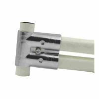 China HJ-14 Chroming Plating Round Metal Pipe Joints/connectors/tube Connector 3 Way for Lean Pipe System Assembly Line for sale