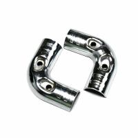 China HJ-15 Chrome Plating Metal Joint Pipe Joints for Lean Pipe Racking System Pipe Connection Fittings for sale