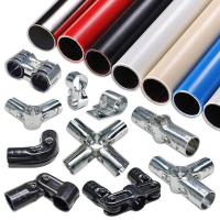 China HJ-21 Hot Sale High Quality 110 Degree Black Metal Joint and Pipe Connector for OD 28 mm Lean/Coated Pipe for sale