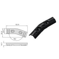 China HJ-22 High Quality Steel Metal Tube Connector Fitting Box Packed for Lean System Pipes for sale