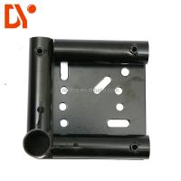 China Heavy Duty Cold-Rolled Steel Caster Flag Wheel Base for Pipe Rack System and Handcart Caster Wheel for sale