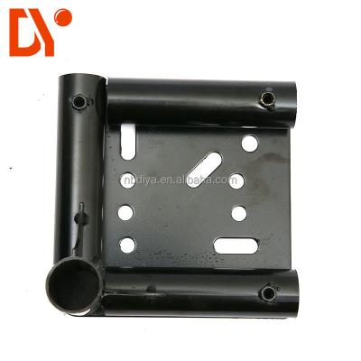 China Heavy Duty Cold-Rolled Steel Caster Flag Wheel Base for Pipe Rack System and Handcart Caster Wheel for sale