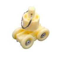 China Durable Plastic Sliding Rail Wheels with Strong Hardness Impact Resistance and Wear Resistance for Lean Tube Accessories for sale