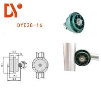China 28mm Aluminum Industrial Guide Wheel for OD 28mm Lean Pipe Convex Wheel for sale