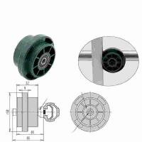 China 28mm Aluminum Industrial Guide Wheel for OD 28mm Lean Pipe Convex Wheel for sale