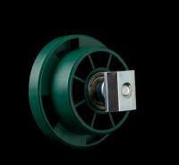 China 28mm Aluminum Industrial Guide Wheel for OD 28mm Lean Pipe Convex Wheel for sale