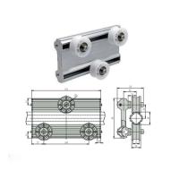 China 28mm Corrosion-Resistant Groove Roller Slider for Easy Installation on Aluminum Lean Tube for sale