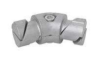 China 135 Degree Aluminum Pipe Connector with Female and Male Connection for Industrial Lean Pipe Joint Fastener for sale