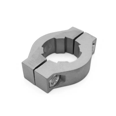 China Aluminum Lean Pipe Strengthen Located Clasp Slider Vertical Positioner for Material Rack System for sale