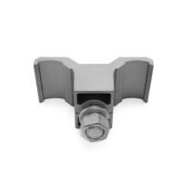 China 2026  Hot Selling Heavy Duty Aluminum Lean Pipe Wheel Connect Premium Mounting Plate for Efficient Organization for sale