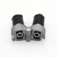 China Double Tube Movable Rotating Zinc Plated Aluminum Connector Lean Pipe Hinge Joint for sale
