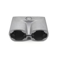 China Double Outer Wrap 28mm Aluminum Pipe Connector with Female and Male Connection for Industrial Pipe Fittings for sale