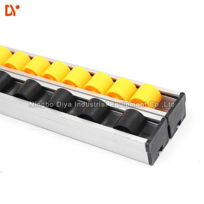 China Flow Rail Roller Track Fluent strip , PP / ABS Gravity Roller Track 28mm x 25mm for sale