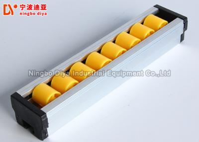 China Mini Size Plastic Roller Track , Aluminium Alloy Roller Track Fluent strip 24mm Height for sale