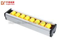 China Mini Size Plastic Roller Track , Aluminium Alloy Roller Track Fluent strip 24mm Height for sale