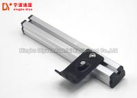 China Mini Size Plastic Roller Track , Aluminium Alloy Roller Track Fluent strip 24mm Height for sale