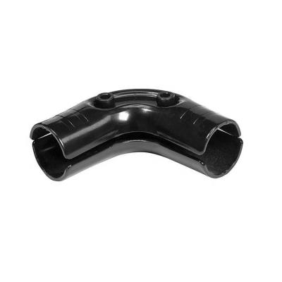 China Black Plating Metal Lean Pipes Flexible Pipe Connector Metal Joint for Lean Tube for sale
