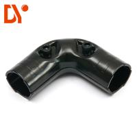 China Black Plating Metal Lean Pipes Flexible Pipe Connector Metal Joint for Lean Tube for sale