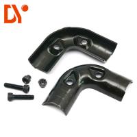 China Black Plating Metal Lean Pipes Flexible Pipe Connector Metal Joint for Lean Tube for sale