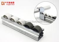 China ABS / PP Curved Sliding Roller Track Customized Length With Plastic Wheel for sale
