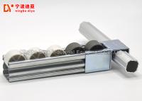 China ABS / PP Curved Sliding Roller Track Customized Length With Plastic Wheel for sale