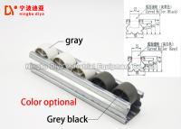 China ABS / PP Curved Sliding Roller Track Customized Length With Plastic Wheel for sale