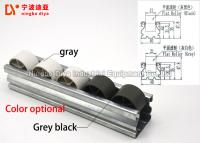 China Flat Grey Plastic Roller Track , Large Capacity Roller Track System Low Noise for sale